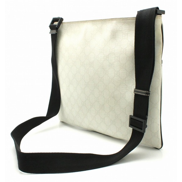 Gucci | Bags | Gucci Gg Line Sherry Supreme Shoulder Bag Black | Poshmark